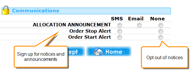 Registering Parties with Comm Types